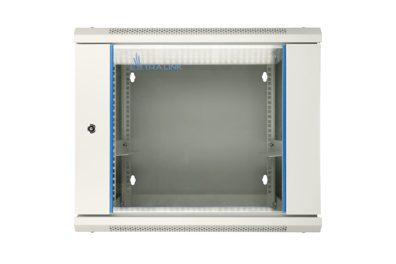Extralink 12U 600x600 AZH grey | rack cabinet | wall-mounted, double ...