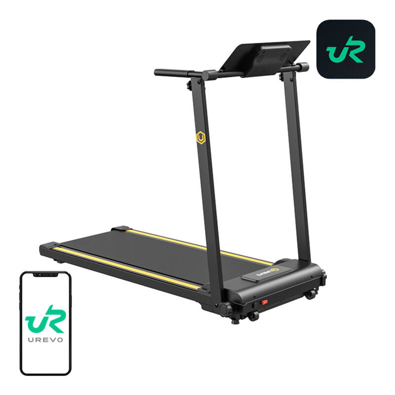 Składana bieżnia elektryczna UREVO Foldi Mini (czarno- pomarańczowa ...