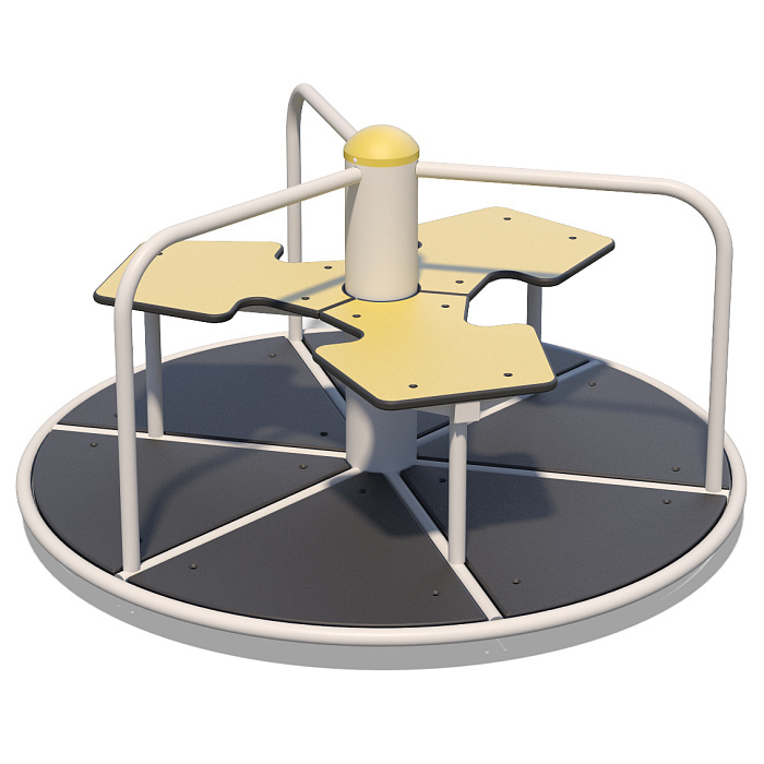 Carousel for 3 people TE244-HPL – Playground carousel with three seats ...