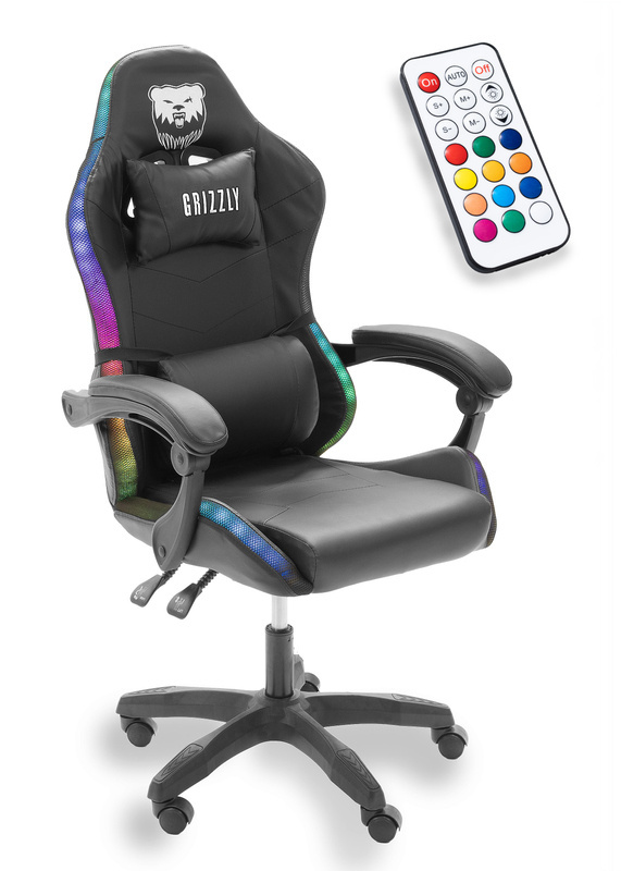 Grizzly RGB Gaming Chair - Black | HOME \ Home Chairs