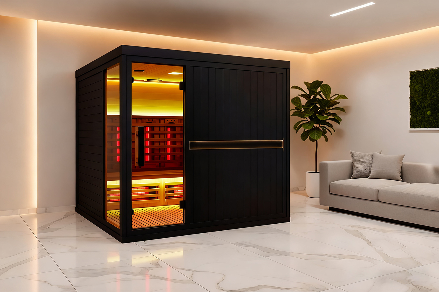 Electric Sauna OFS06B-5 – Modern Infrared Home Sauna | SAUNA & SPA \ INDOOR SAUNA \ Infrared ...